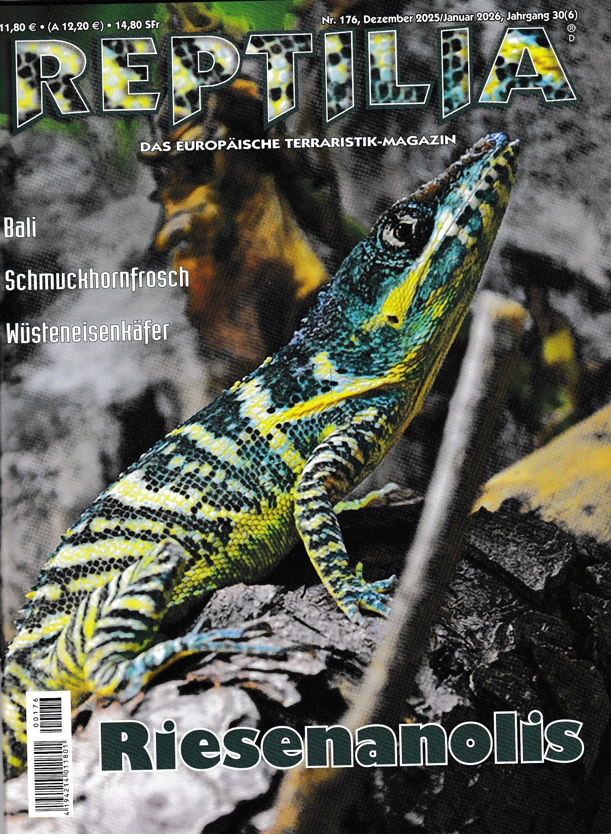 Reptilia Nr. 176 Dezember 2025/Januar 2026 (RIESENANOLIS) | bzr176